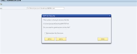 Sap Tech Uploading The Master Recordsmm01 To Sap System Using Call