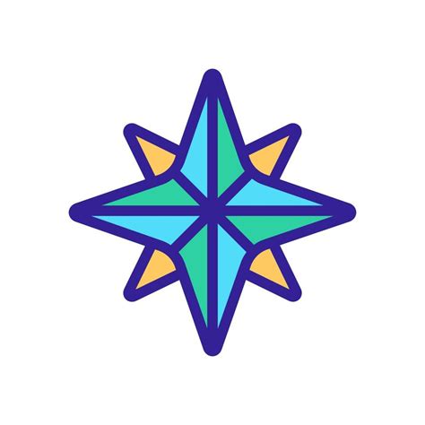 Compass Icon Vector Isolated Contour Symbol Illustration 9966580