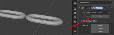 how to use array modifier to model a chain link in blender usama babar