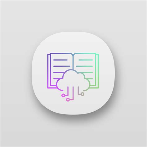 Big Data App Icon Uiux User Interface Cloud Computing Machine