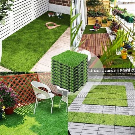 Artificial Grass Flooring Standard Size Natural Color Green Non Slip Surface Design At Best