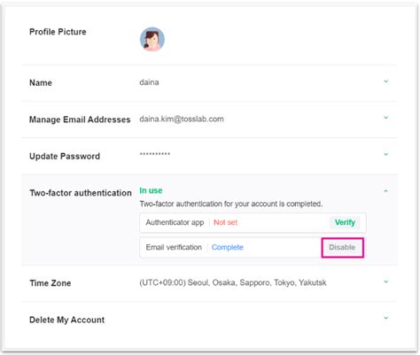 How To Deactivate Two Factor Authentication