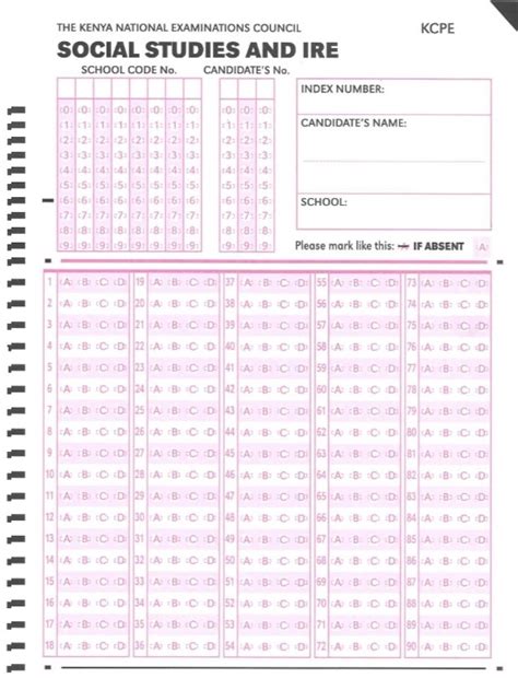 Kcpe Result Slip Sample Kcpe Results 2018 Release Date Online Result