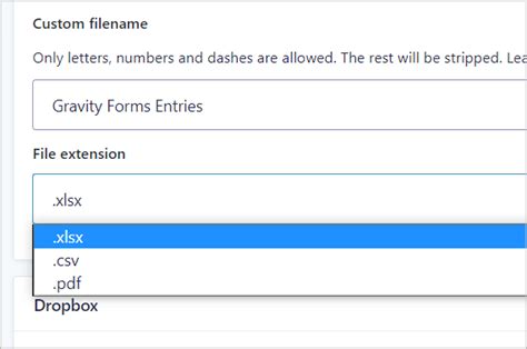 Gravity Forms Send Your Form Data To Dropbox Gravitykit
