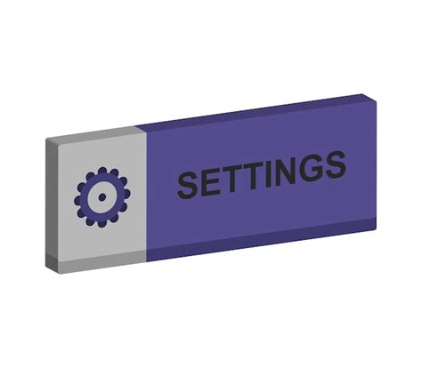 Premium Vector Settings Button