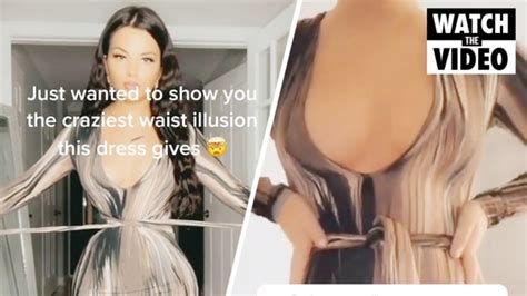 Tiktok Video Of Womans ‘optical Illusion Fashion Nova Dress Goes