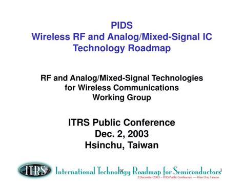 PPT PIDS Wireless RF And Analog Mixed Signal IC Technology Roadmap PowerPoint Presentation