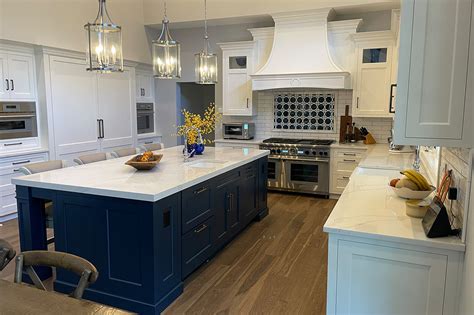 Admiral Blue White Luxury Kitchen Turning Vision Into Reality
