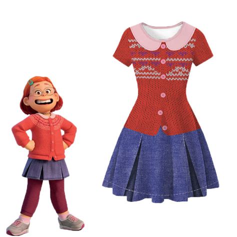 Meilin Lee Dress Turning Red Cosplay Costume Costume Party World