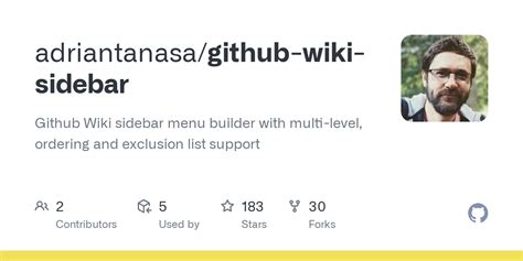 Github Adriantanasagithub Wiki Sidebar Github Wiki Sidebar Menu