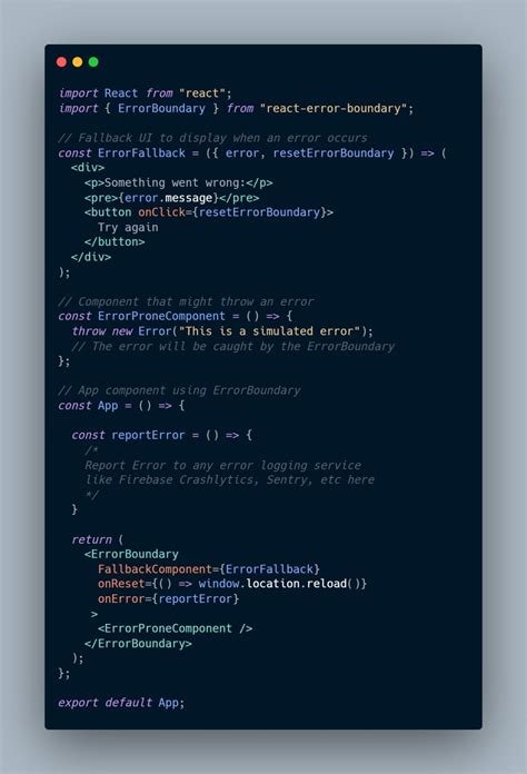 How To Create Error Boundaries In React Fortune Alebiosu Posted On