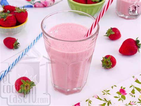 Batido De Fresa El Cocinero Casero Bebidas