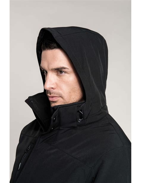Parka softshell doublée capuche homme