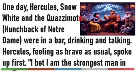 Funny Joke Hercules Snow White And The Hunchback Asyoli