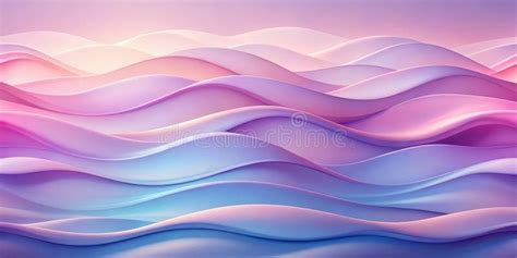 Serene Flowing Pastel Waves Abstract Background Of Soothing Hues And Gentle Curves Generative