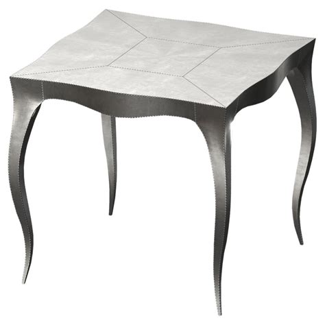 Louise Art Deco Game Tables Smooth White Bronze By Paul Mathieu For S