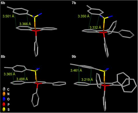 Intramolecular P P Interaction With The Tosyl Group In 6b 9b Leads To