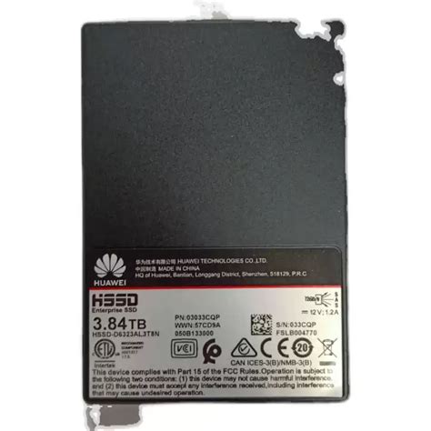 全新华为 HSSD-D6323AL3T8N 3.84T SAS 03033CQP 2.5 520 服务器