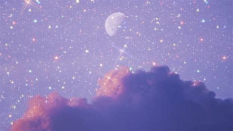 Animated Sky Aesthetic Glitter Sky Moonlight Background Aesthetic Moon And Stars Etsy