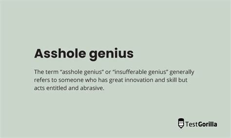 How To Avoid The Asshole Genius Testgorilla