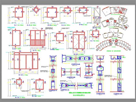 Detalhes De Construção Aberturas Em Autocad Cad 29652 Kb Bibliocad