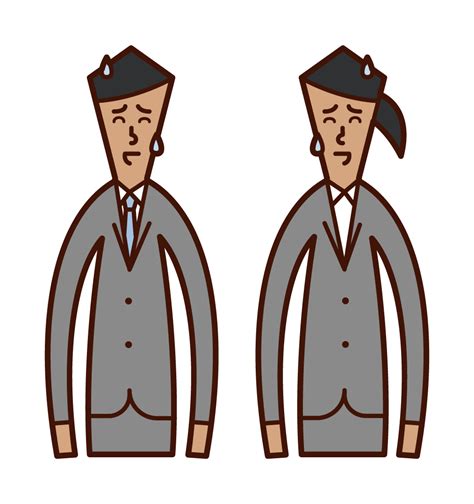 気まずくて苦笑いをする人たちのイラスト フリーイラスト素材集 Kukukeke