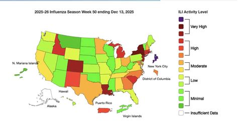 These States Have Highest Flu Rates As Christmas Arrives See Map