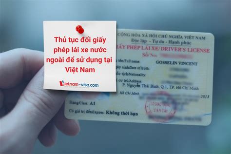 Thủ Tục đổi Giấy Phép Lái Xe Nước Ngoài Cho Người Nước Ngoài And Việt