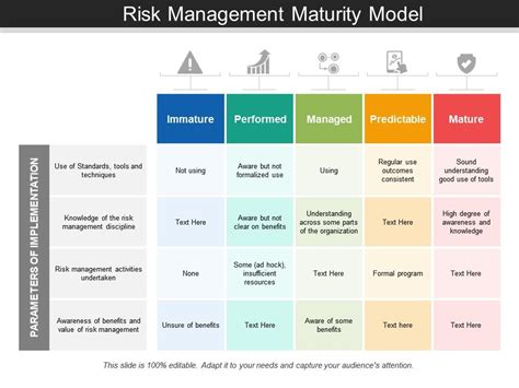 Risk Management Maturity Model Presentation Graphics Presentation