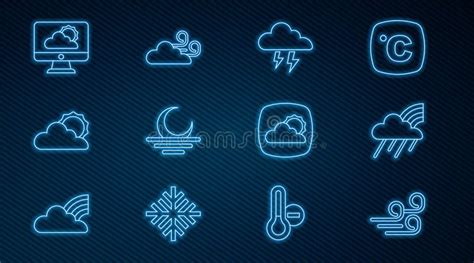 Alinear El Viento Arcoíris Con Pronóstico Del Tiempo De La Tormenta