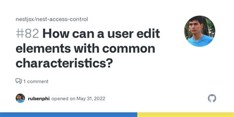 How Can A User Edit Elements With Common Characteristics · Issue 82