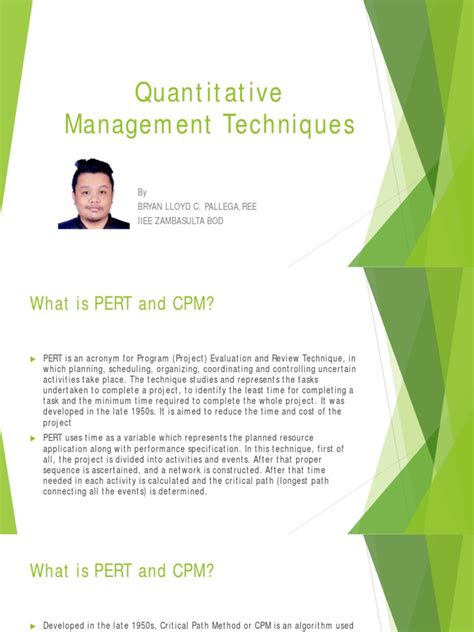 Quantitative Management Techniques Pdf Pdf Manufactured Goods