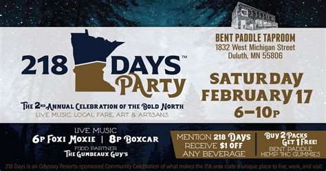 Bent Paddle Taprooms 218 Days Party Perfect Duluth Day