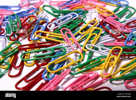 Colourful Paper Clips Hi Res Stock Photography And Images Alamy
