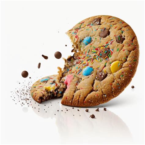 Premium Ai Image A Cookie With A Bite Out Of It
