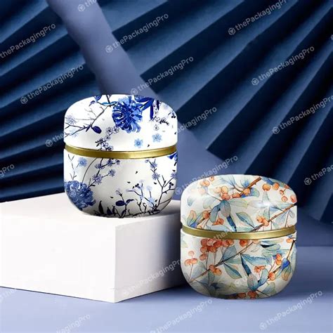 Tea Containers Candle Cans Tea Box Candy Snacks Small Round Cans Mini Portable Tin Cans