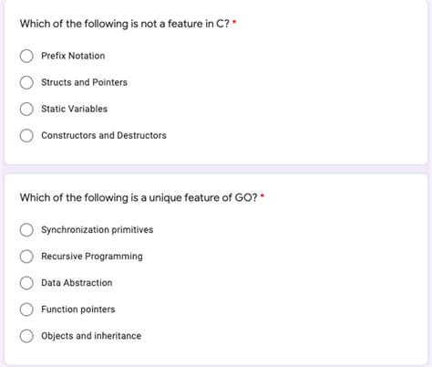 solved which of the following is not a feature in c prefix