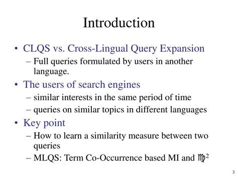 Ppt Cross Lingual Query Suggestion Using Query Logs Of Different