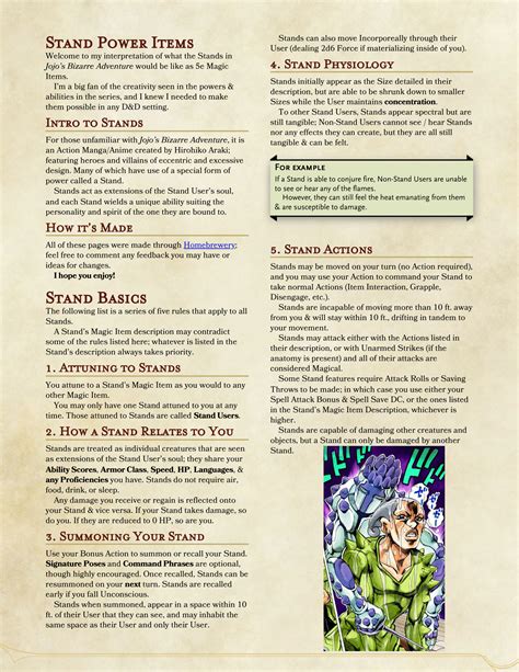 Jojos Bizarre Adventure Magic Items Soft Machine Runearthedarcana