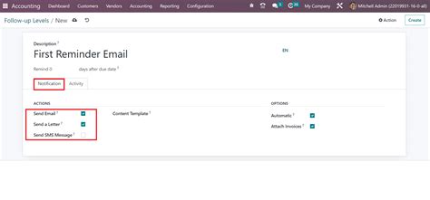 How To Set Up Automatic Payment Follow Ups In Odoo 16 Accounting