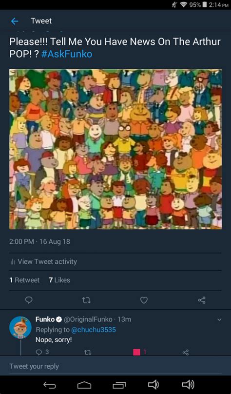 Arthur Funko Pop Not Coming How To Feel About This Rfunkopop