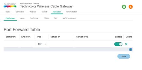 My Cga4234 Technicolor Router Modem Requires Ipv6 To Port Forward But I Dont Have An Ipv6
