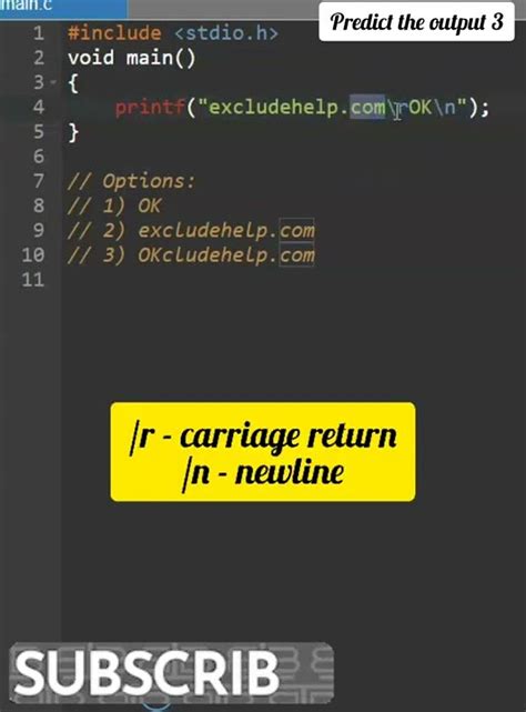 C Programming Predict The Output 3 C Coding Interview Short Tamil Java Programming Code