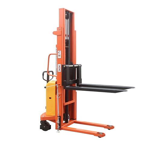 Small Semi Electric Pallet Stacker Forklift 500kg Semi Electric Stacker