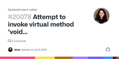 attempt to invoke virtual method void com facebook react uimanager