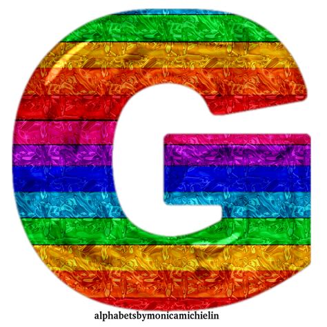 Monica Michielin Alphabets Rainbow Lumpy Font Drop Water Alphabet