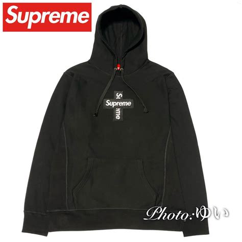 Supreme シュプリーム クロスボックスロゴ パーカー ブラック メルカリ