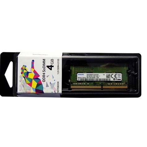 Samsung 4GB PC4 2133P 1Rx8 260Pin Non ECC DDR4 2133 SoDIMM Notebook