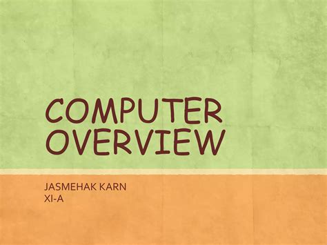 computer overview ppt
