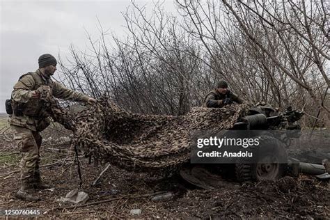 Ukrainian Soldiers Of Da Vinci Wolves Battalion Camouflage Their